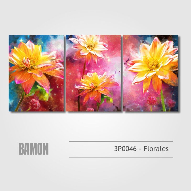 3P0039 – Florales | Multicuadros - Damos vida a tus espacios!